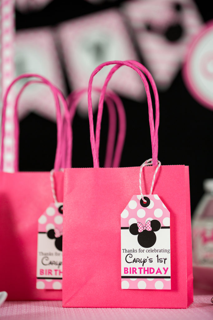 Minnie Mouse Favor Tags in Pink – 505 Design, Inc